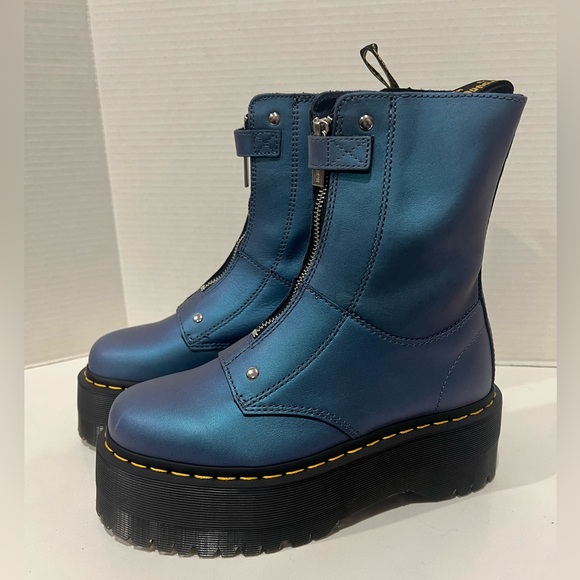 Dr. Martens | Shoes | Dr Martens Jetta Hi Max Platform Boots Iridescent ...